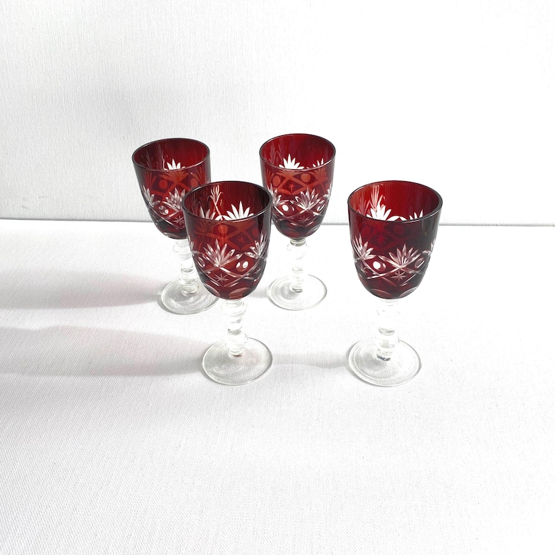 Bavarian Glass Cordials - Etsy