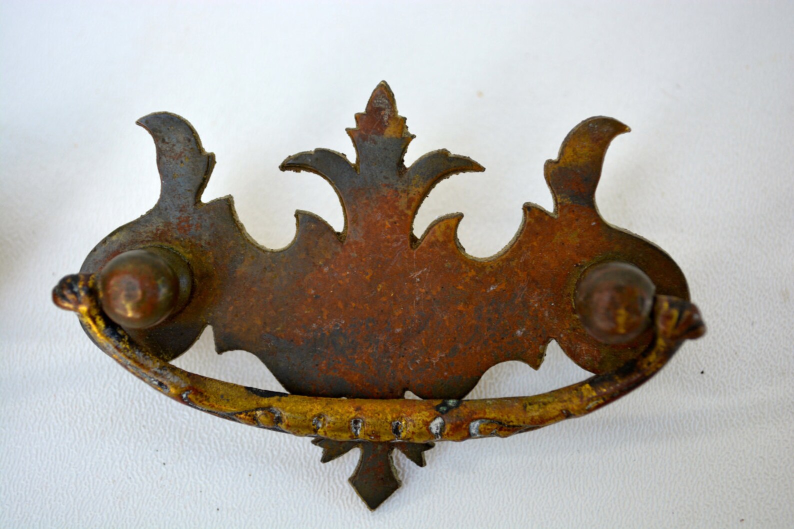 Original Antique Hardware Colonial Revival Brass Drawer Pulls 5 - Etsy