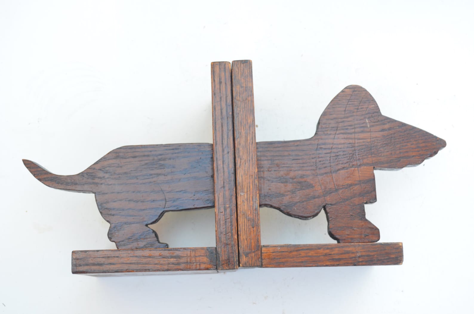 Handmade Dachshund Dog Wood Bookends - Etsy