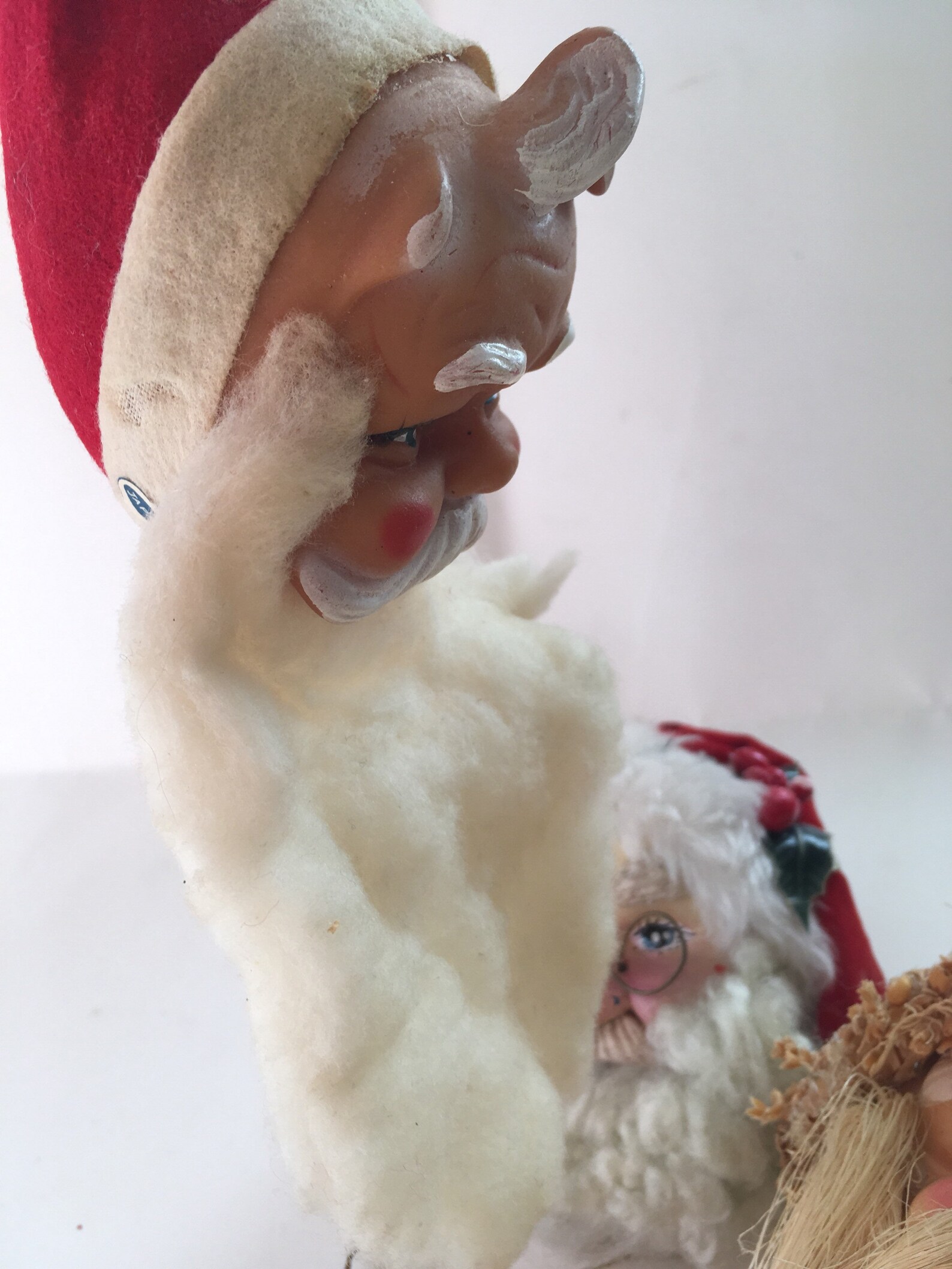 1960's 1980's Vintage Christmas Handpainted Santa - Etsy