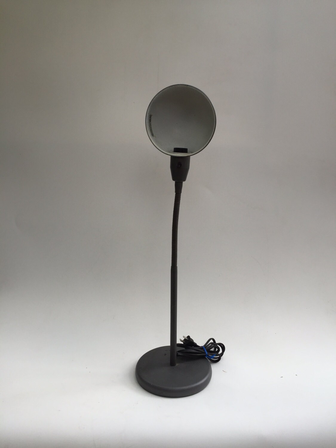 Industrial Gray Desk Work Bench Lamp With Flexible Neck - Etsy