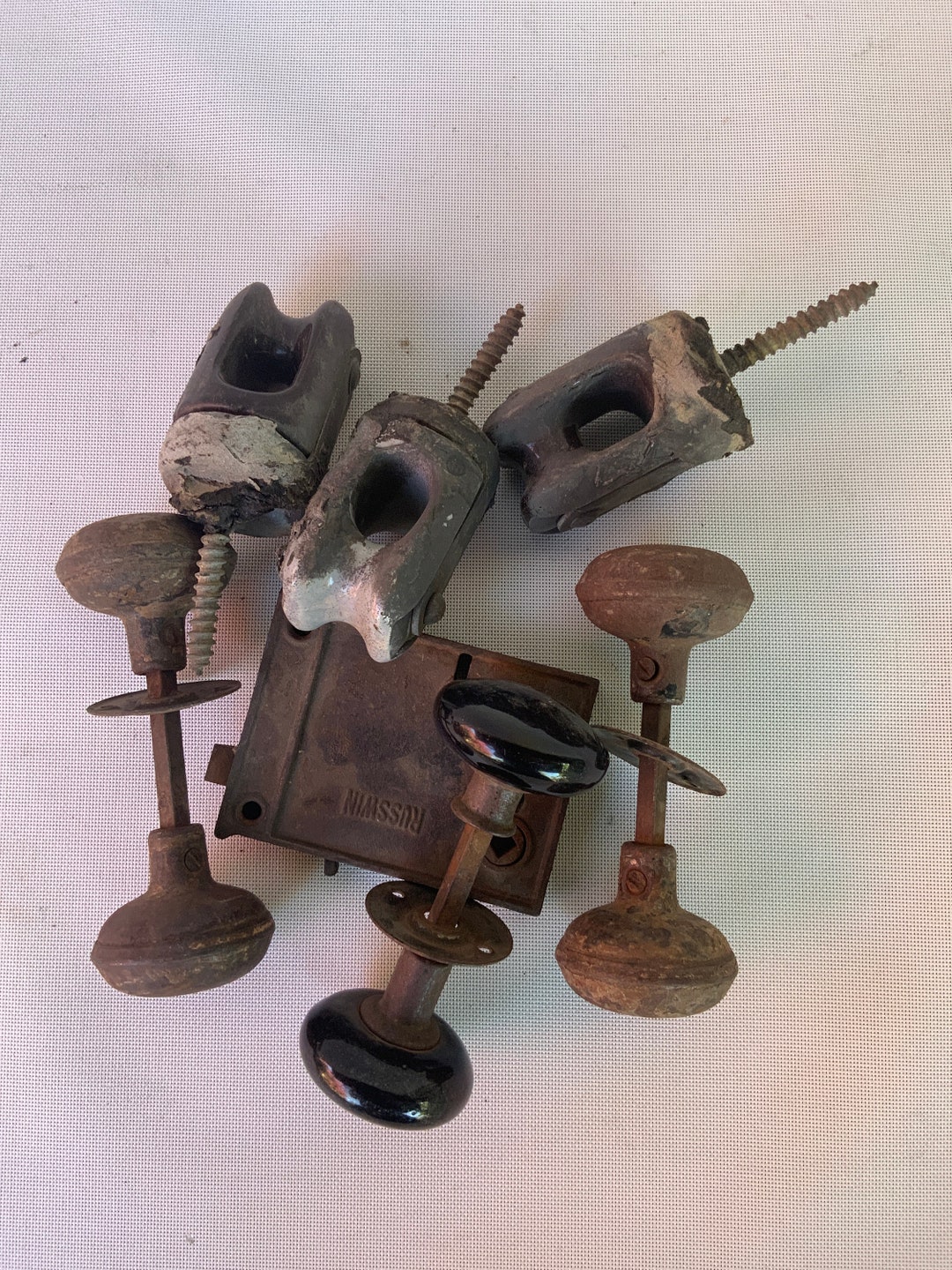 Antique Hardware Door, Poles, Lock Box, - Etsy