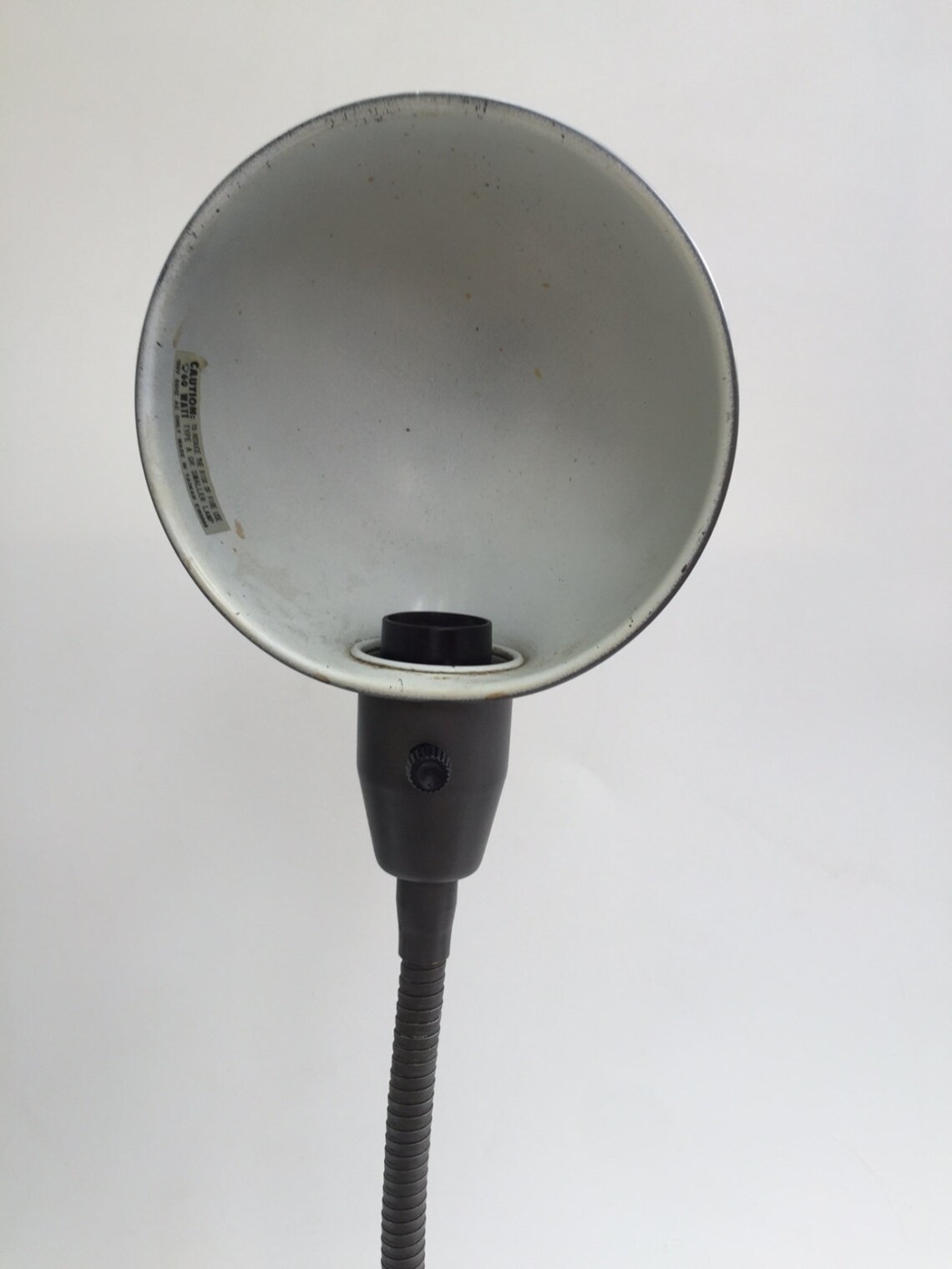 Industrial Gray Desk Work Bench Lamp With Flexible Neck - Etsy