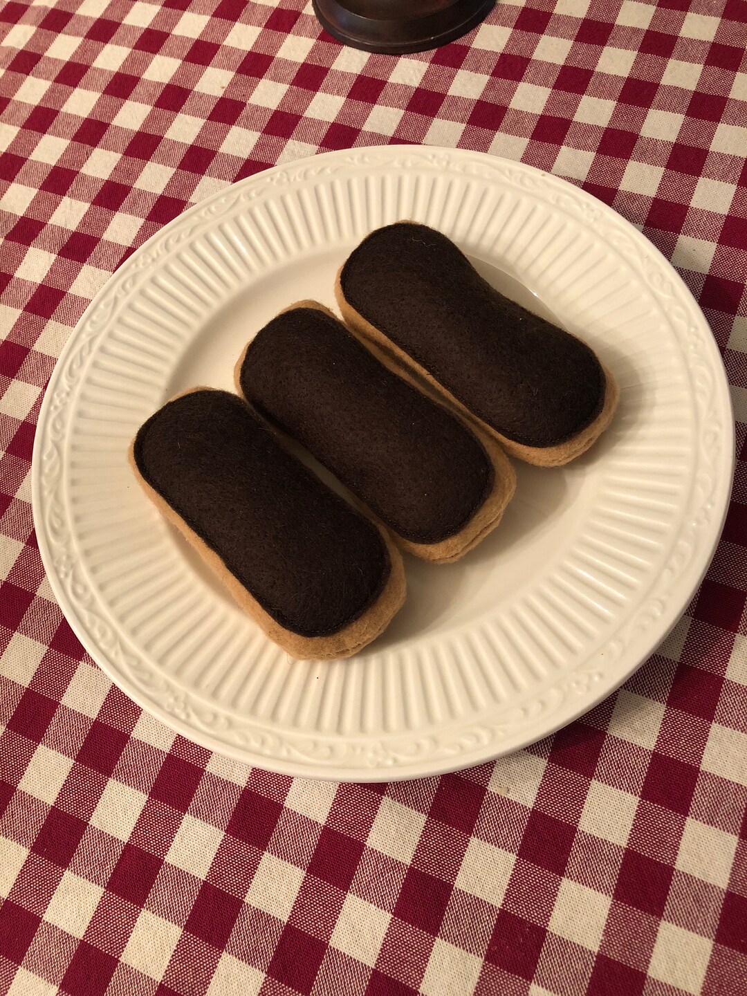 Felt Play Chocolate Eclairs ~ Pretend Food ~ Play Desserts ~ Sold ...