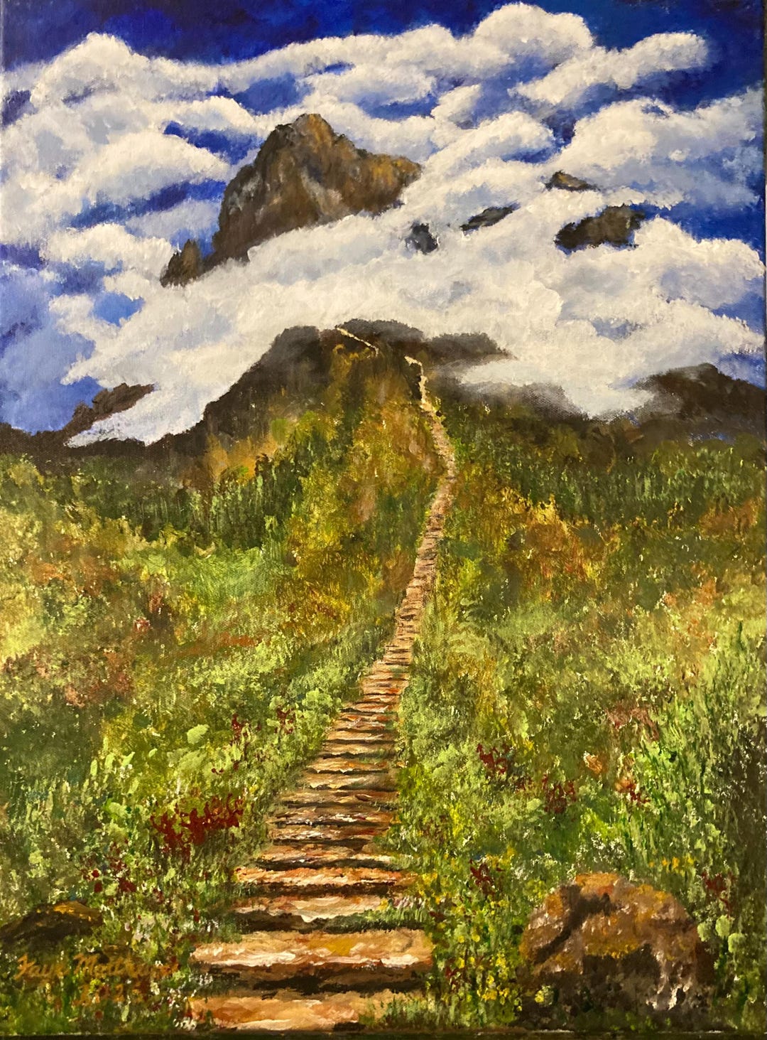 Persistence Original Landscape Acrylic Painting on Canvas - Etsy
