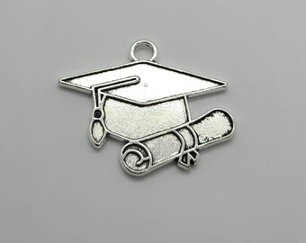 Graduation Cap Charm - Etsy