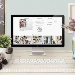 Farmhouse Style / Mac Computer Desktop Mockup / Styled Scene ...