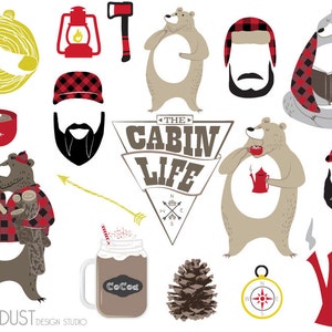 The Cabin Life Vector Bundle (clip Art) - Etsy