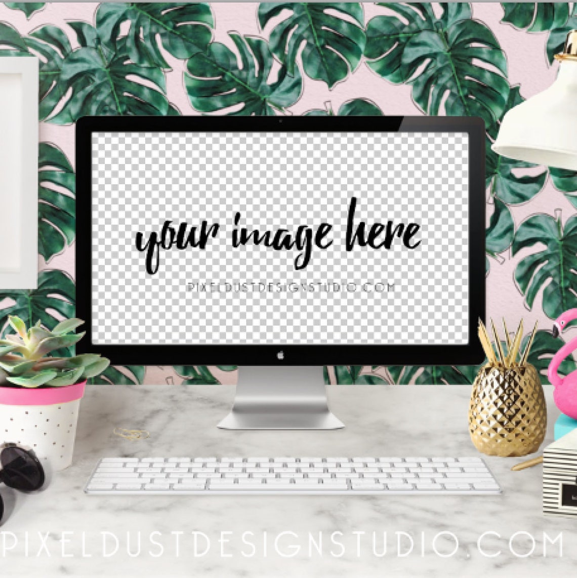 Wild Palms / Mac Computer Desktop Mockup / Styled Scene / Commercial ...