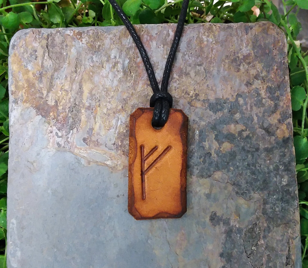 FEHU prosperity & Good Health Elder Futhark Rune Pendant Handmade From ...