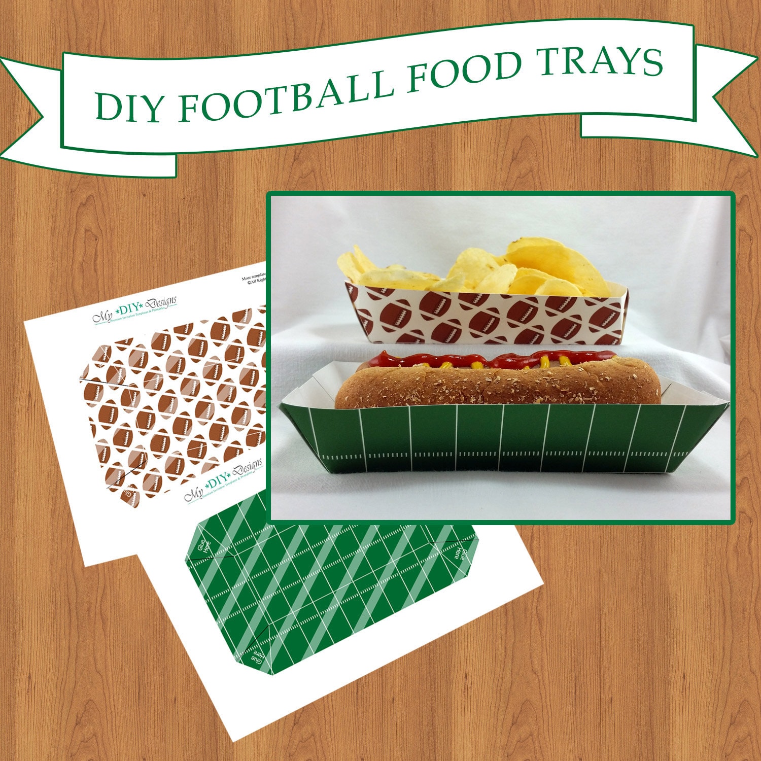 Football Themed Food Trays - Etsy