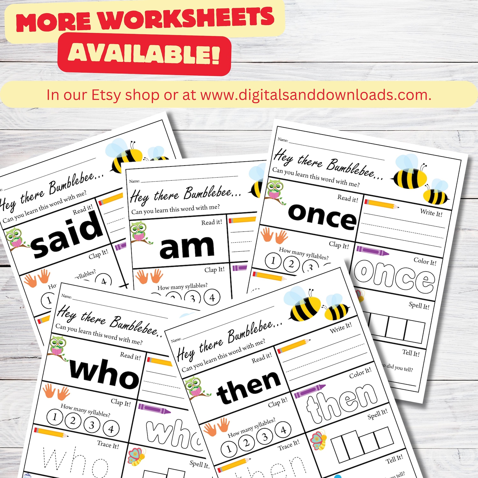 Printable Sight Word 'once' Worksheet, Sight Words Practice, Sight ...