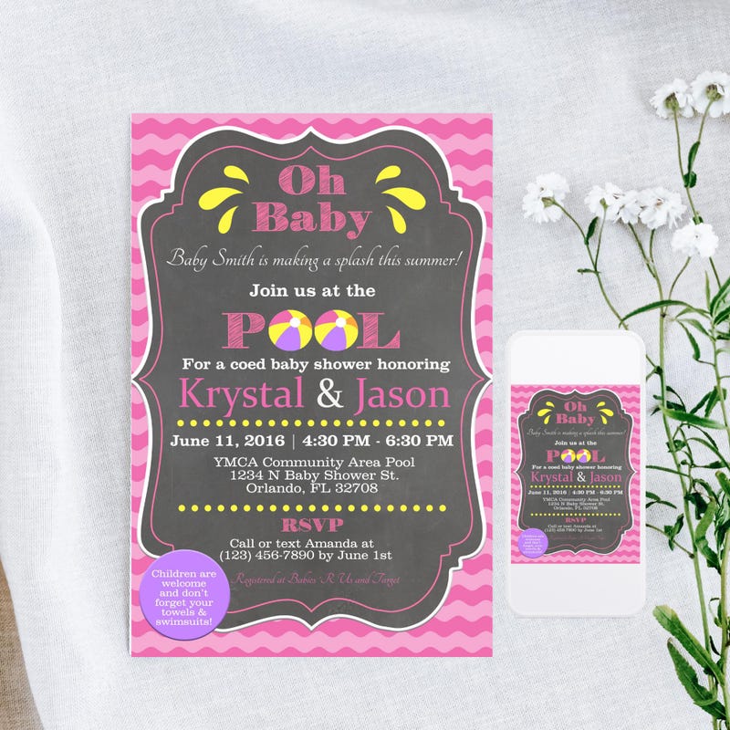 Pool Baby Shower - Etsy