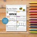 Printable Sight Word 'once' Worksheet, Sight Words Practice, Sight ...