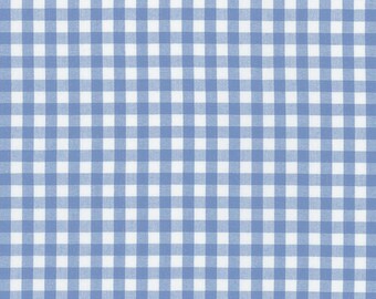 Blue Gingham Fabric - Etsy