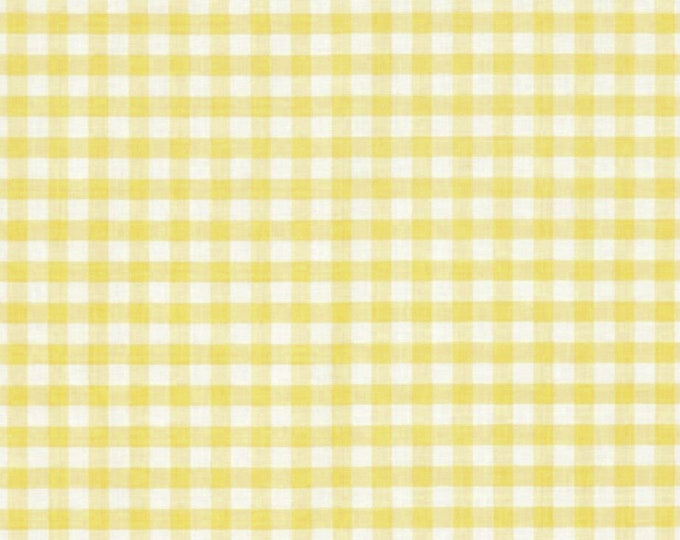 Yellow Gingham Plaid Fabric Small Yellow Buffalo Check Gingham by ...