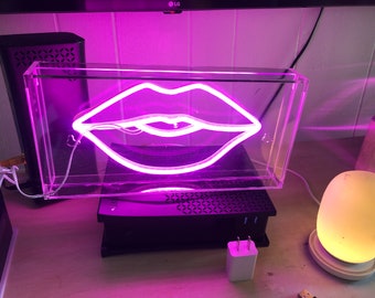 Led Kiss Sign - Etsy