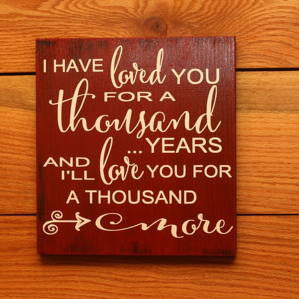 A Thousand Years Etsy