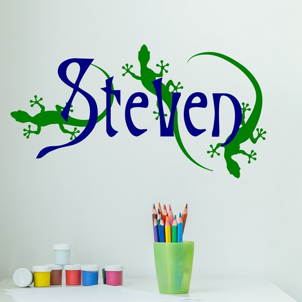 Lizard Wall Decals - Etsy