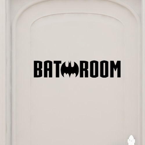 Bat Making H Bathroom Sign Restroom Sign Bathroom Door - Etsy