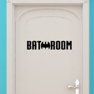 Bat Making H, Bathroom Sign, Restroom Sign, Bathroom Door Sign ...