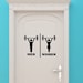 Bathroom Door Sign, Restroom Artwork, Men, Women, Weights Art, Weight ...