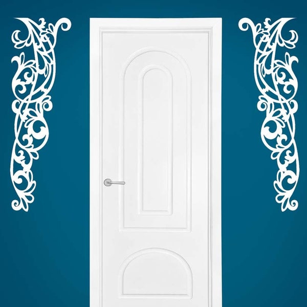 Corner Scroll Decal - Etsy