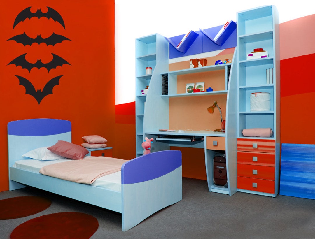 Bat Wall Decor, Bat Cave Symbol Decor, Bats Door Sign, Halloween ...