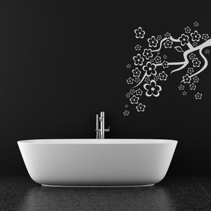 Branch Wall Decor, Blooming Branch Decal, Flower Stickers, Floral Wall ...