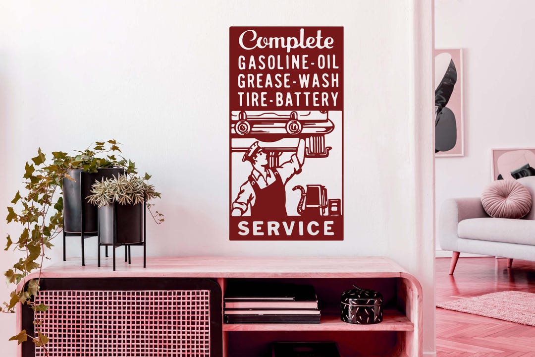 Auto Service Sign, Repair Shop Decor, Garage Decor, Automotive RV Decal ...