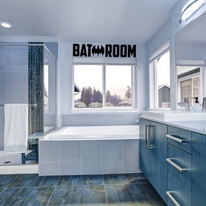 Bat Making H, Bathroom Sign, Restroom Sign, Bathroom Door Sign ...