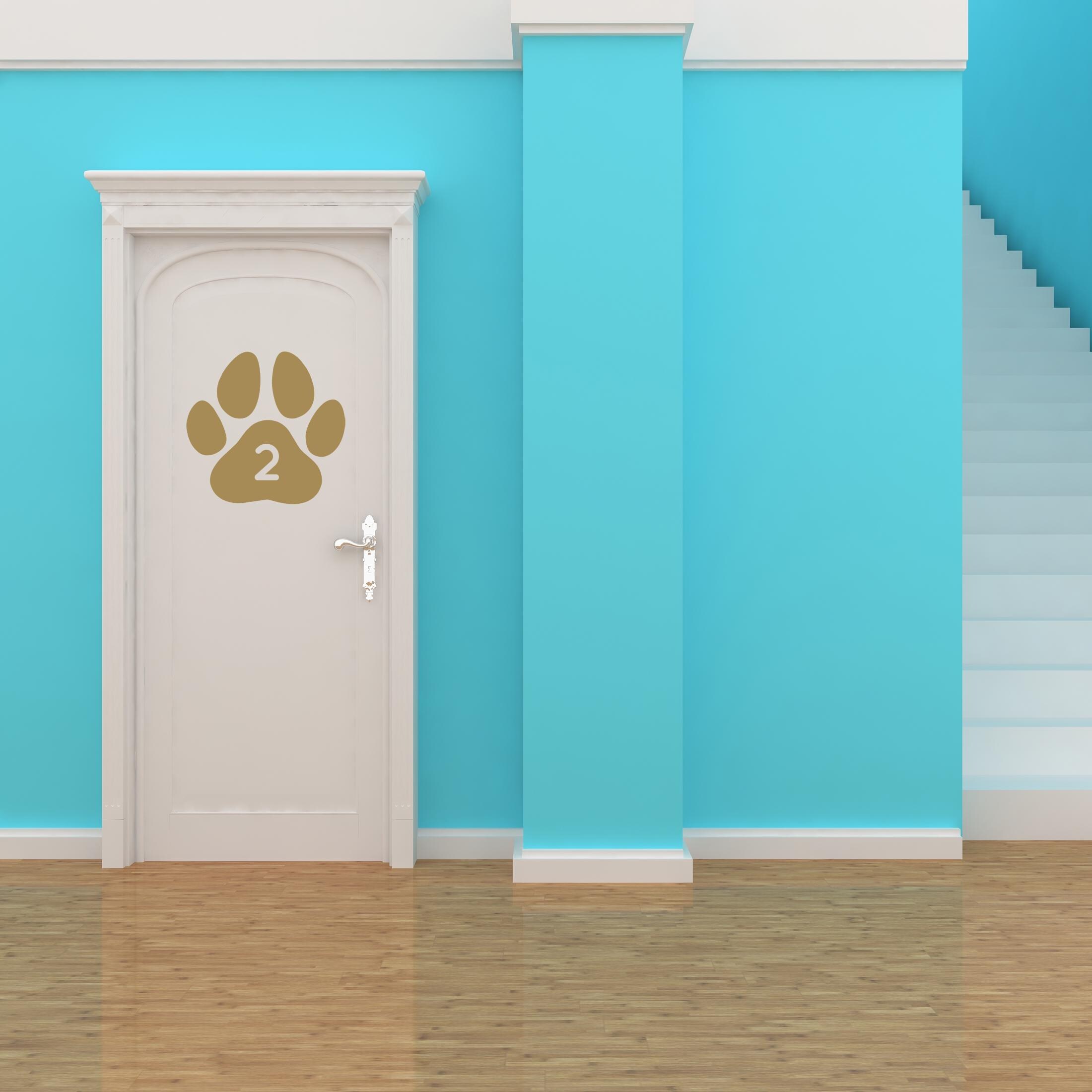 Vet Exam Room Door Decals, Paw Print Signs, Veterinary Clinic Door ...
