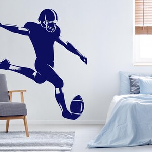 Football Decals, Football Kicker, Football Wall Art, Mancave Decor ...