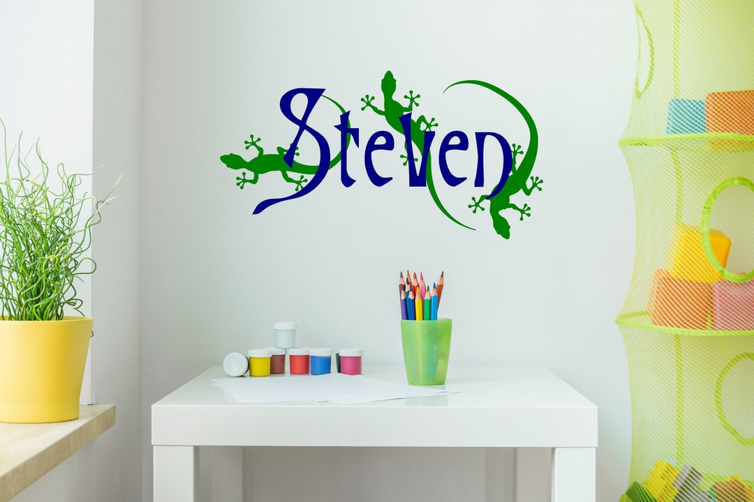 Lizard Wall Art, Personalized Name Sign, Reptile Birthday Party, Lizard ...