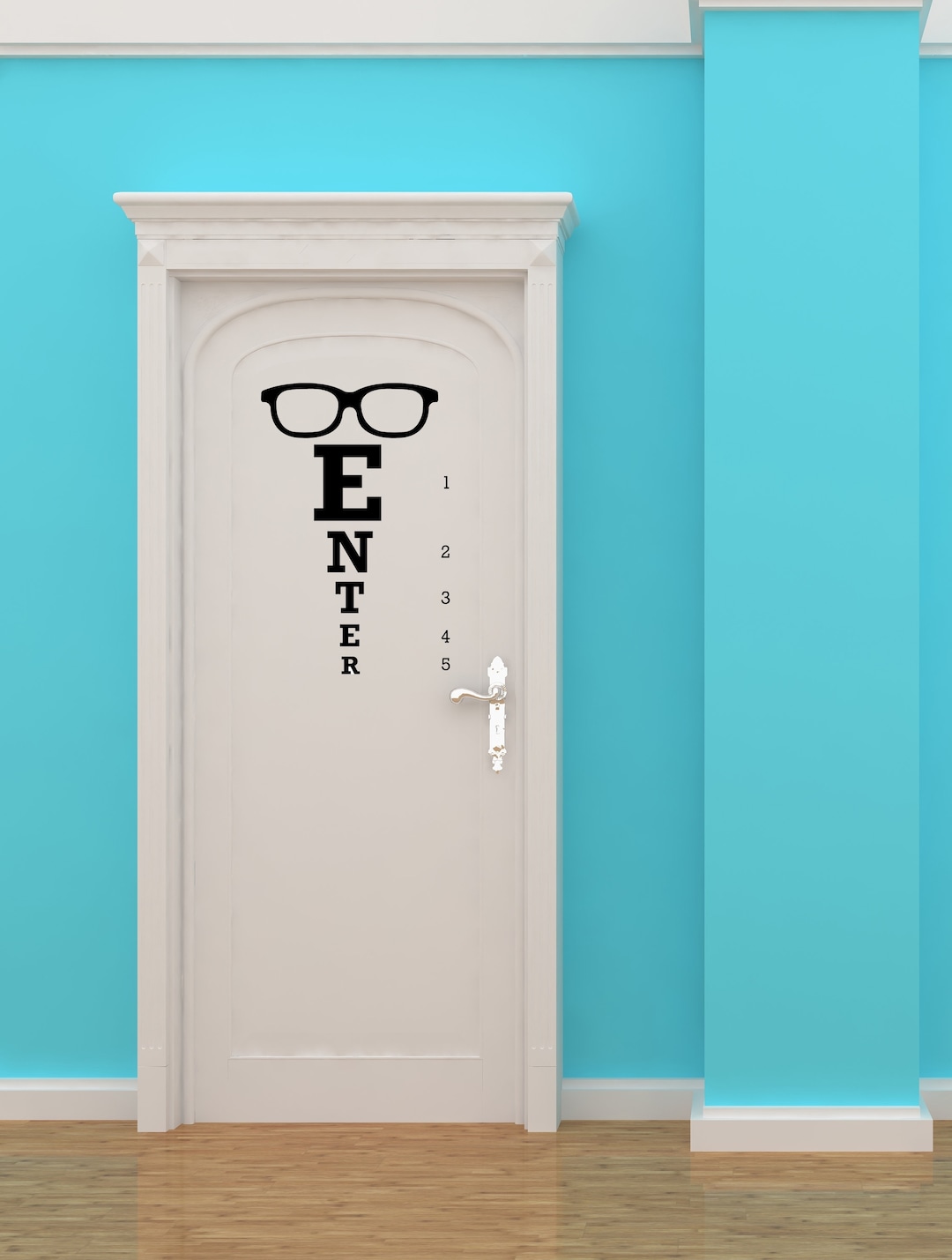 Buy Snellen Eye Chart, Glass Door Sign, Glasses, Frames, Wall Decal ...