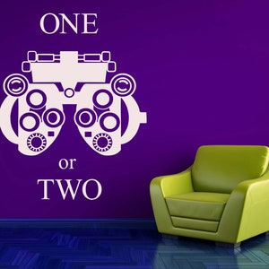 Phoropter, Optometrist Office Decoration, Eye Doctor Wall Decal ...