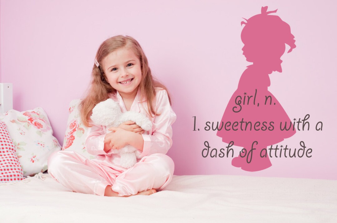 Nursery Decor, Girl Defined, Girl's Definition, Children's Wall Art ...
