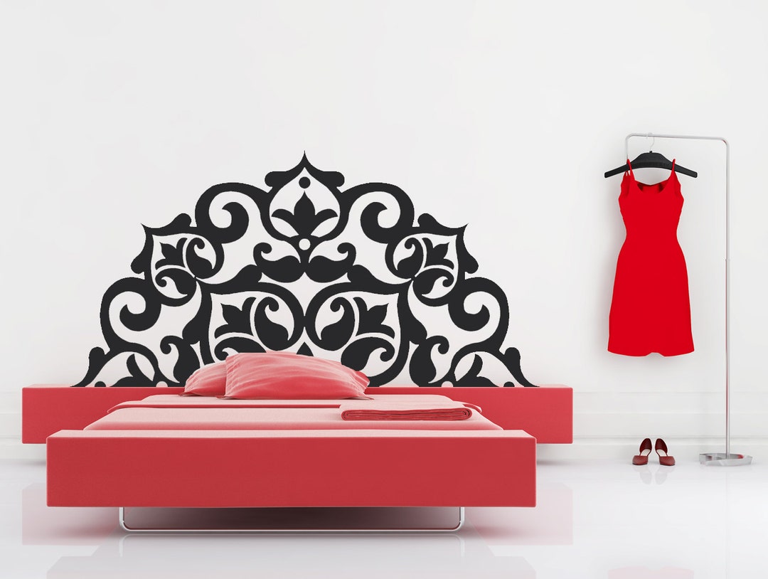 Headboard Decal, Headboard Wall Decal, Twin, Full, Queen King ...