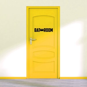 Bat Making H, Bathroom Sign, Restroom Sign, Bathroom Door Sign ...