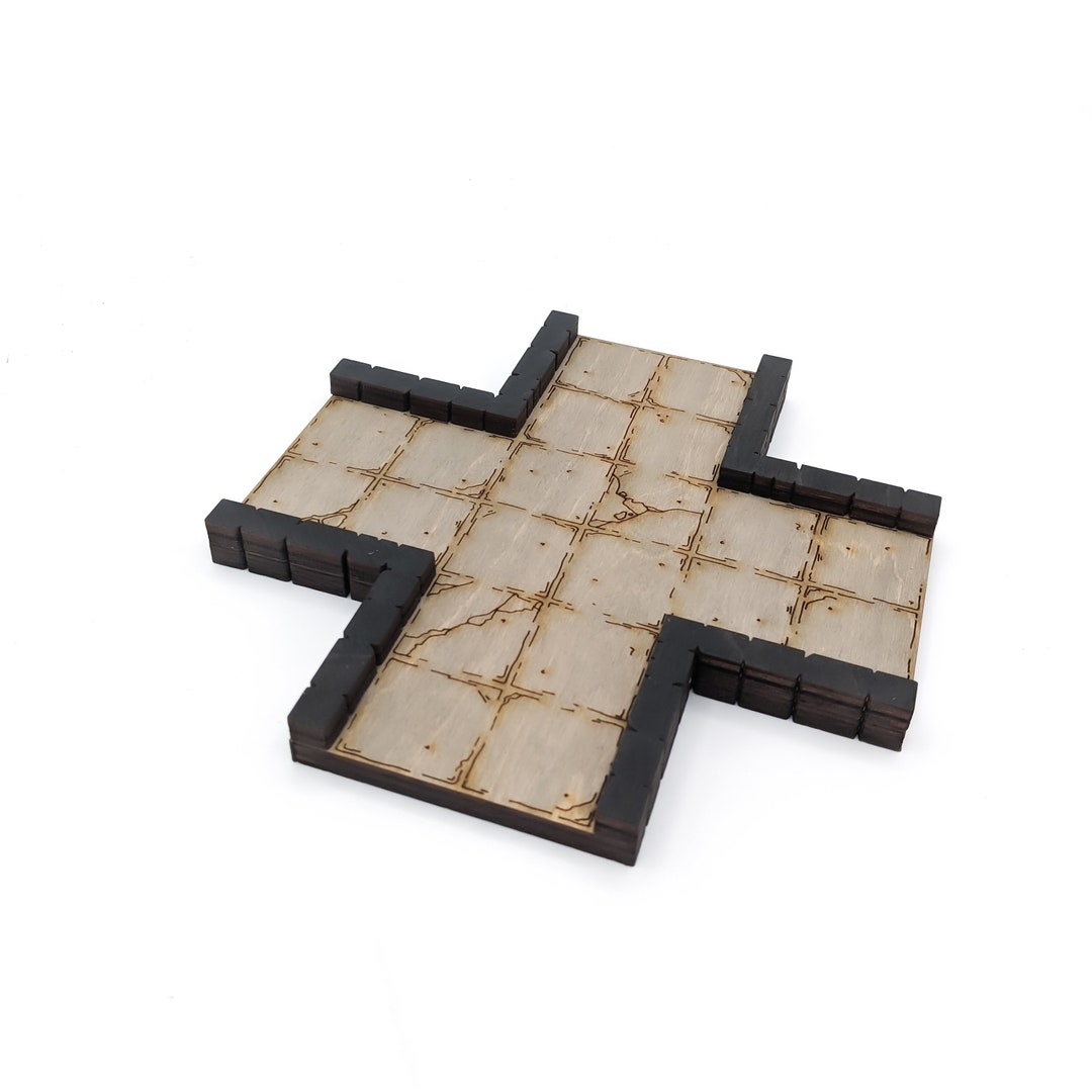 Dungeon - Connector - Intersection 4-way A // Add-on Dungeon Tile ...