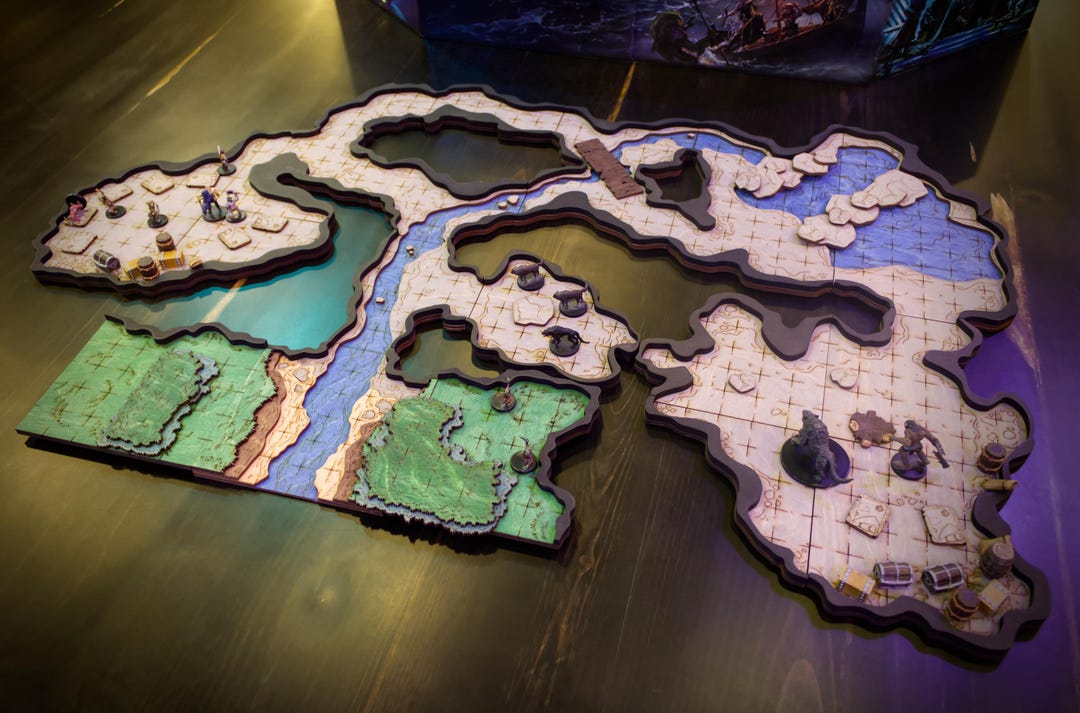 The Goblin Cave | 59-piece Modular Dungeon Tile Set | Painted and Ready ...