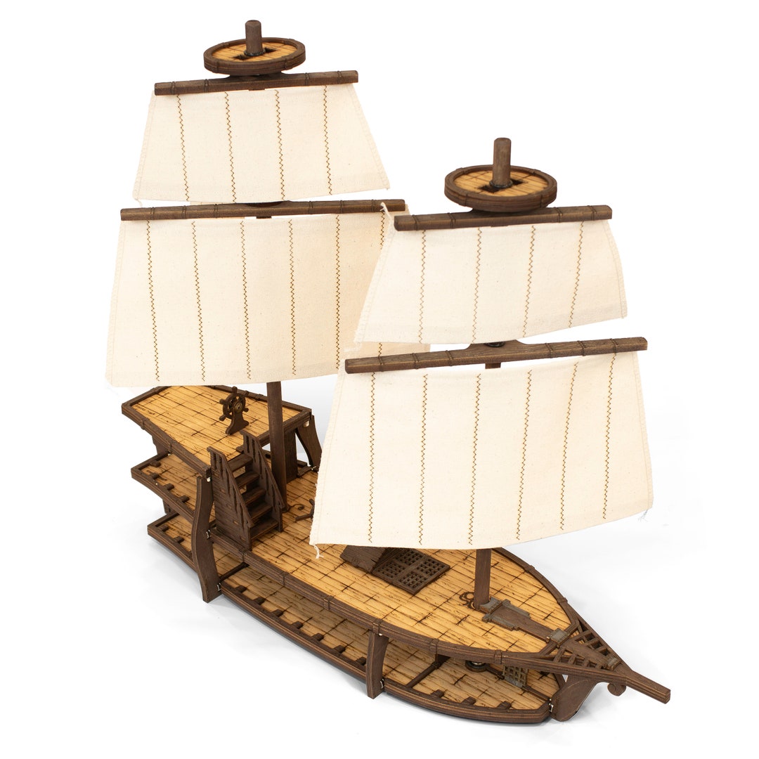 Brigantine Ship Uncommon Bundle With Sails for D&D, Pathfinder, Rpgs ...