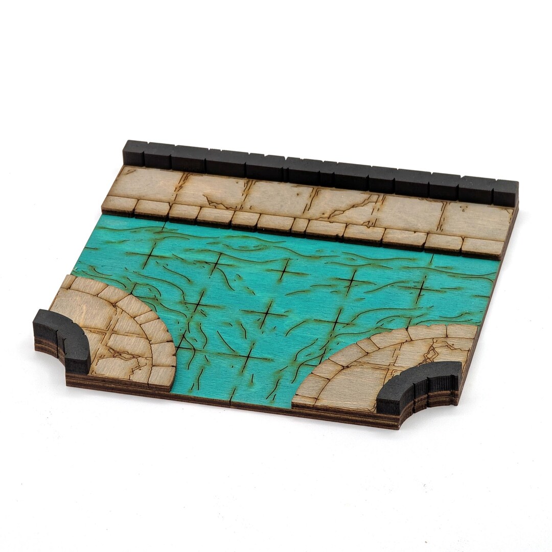 Sewer - Wide - Intersection 3-way A // Add-on Dungeon Tile, Finished ...