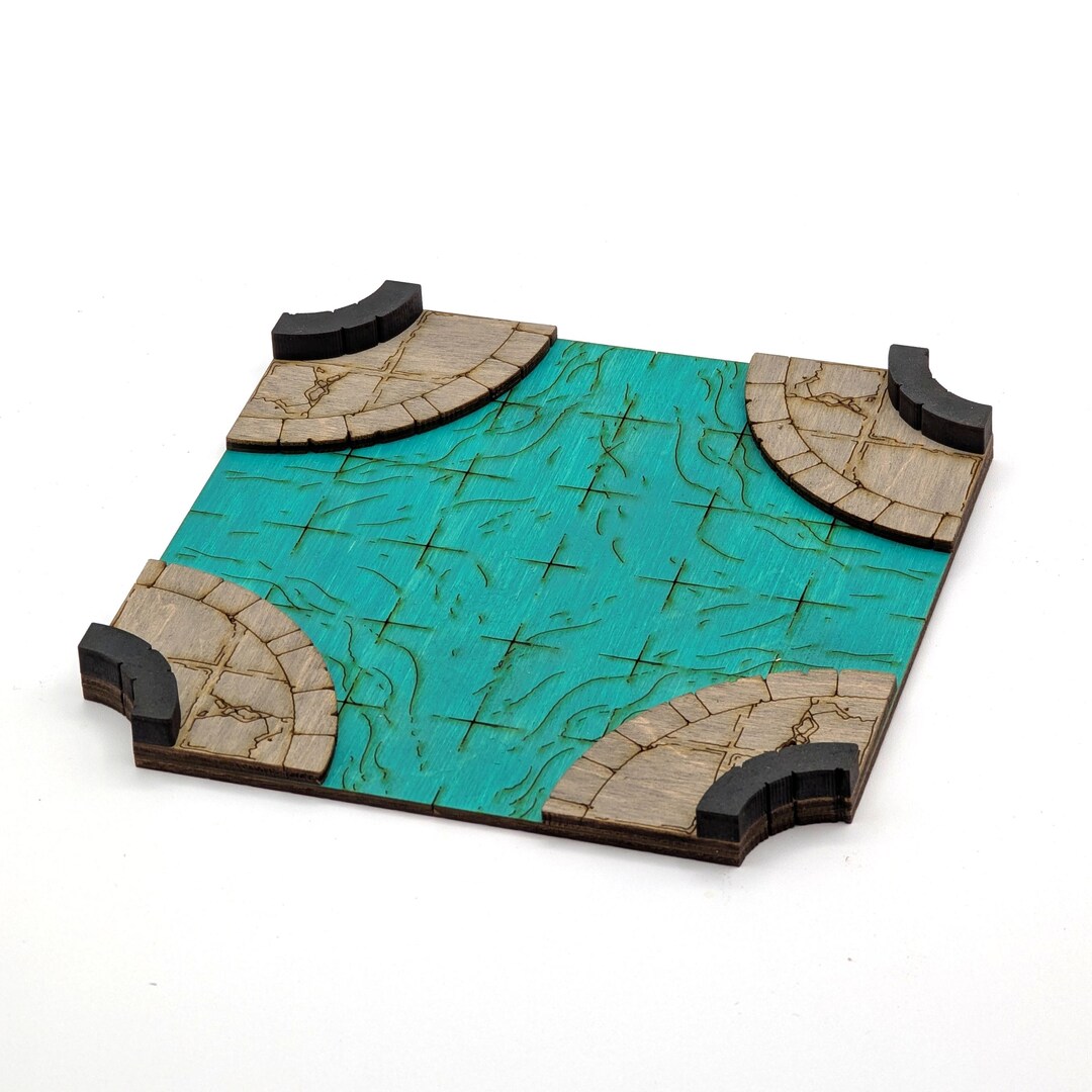 Sewer - Wide - Intersection 4-way A // Add-on Dungeon Tile, Finished ...