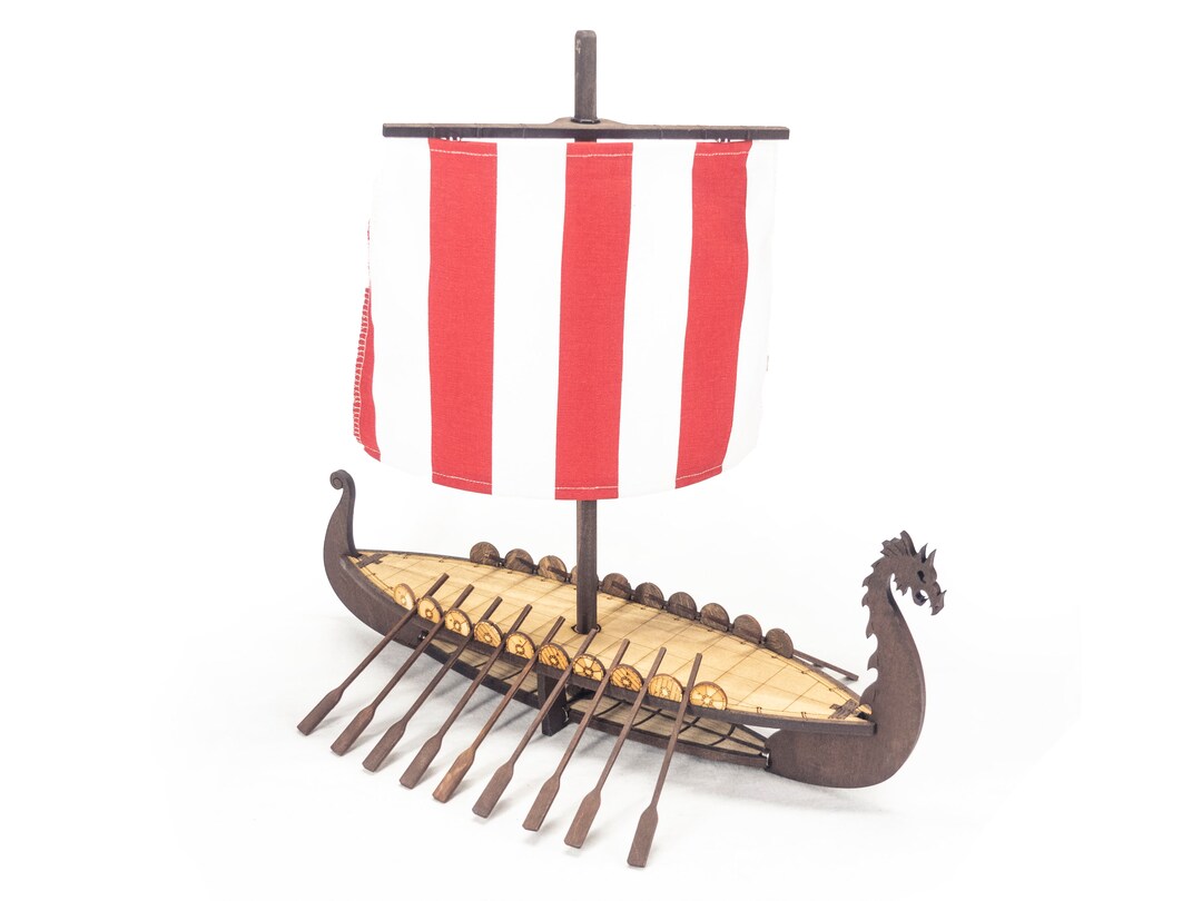 Magnetic Viking Longship With Mast, Yard and Sail for Ttrpgs Like D&D ...