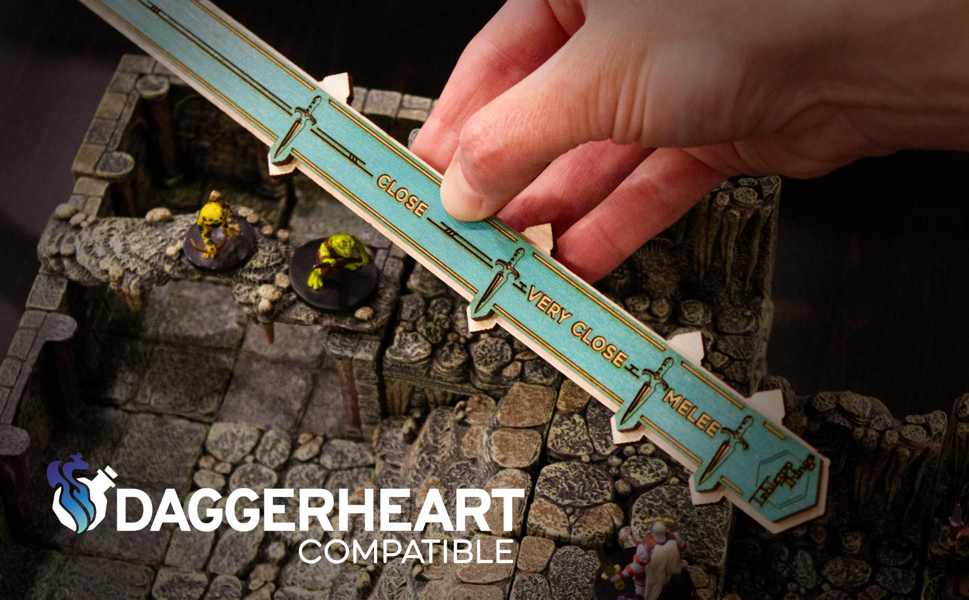Daggerheart Compatible Combat Range Measuring Tool | Wooden, Engraved ...