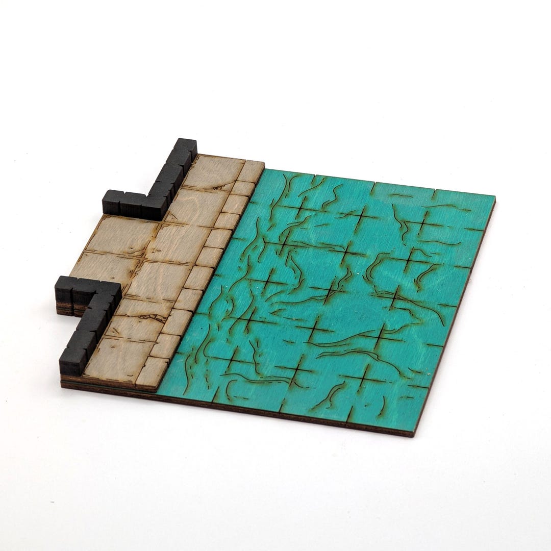 Sewer - Room - Side 1-exit A // Add-on Dungeon Tile, Finished, Ready ...