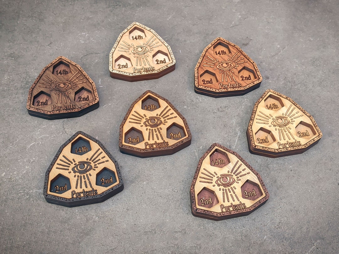 Portent Tracker // for Divination Wizards in D&D 5e // Layers of Solid ...