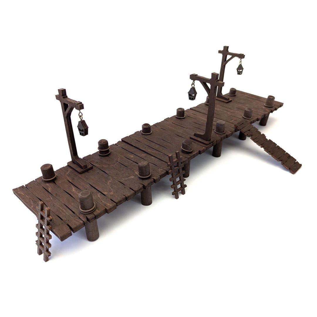 Common Dock Terrain Bundle for Ttrpgs | 6" Grid System, Height ...