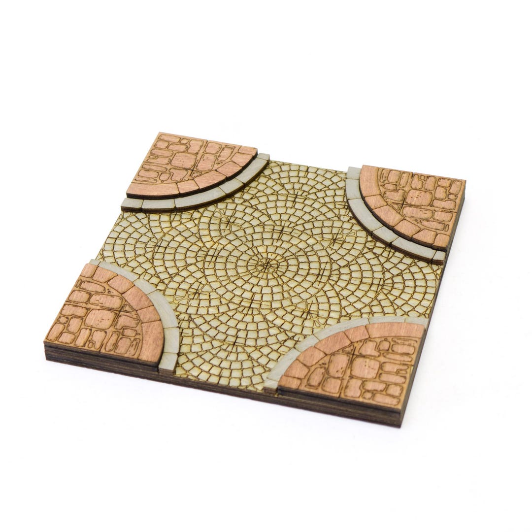 Upper City - Connector - Intersection 4-way A // Add-on Dungeon Tile ...
